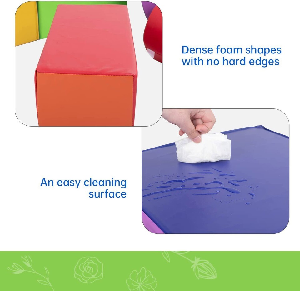 5 PCS Kids Foam Puzzle Block Set Crawl and Climb Foam Toys Set for ...