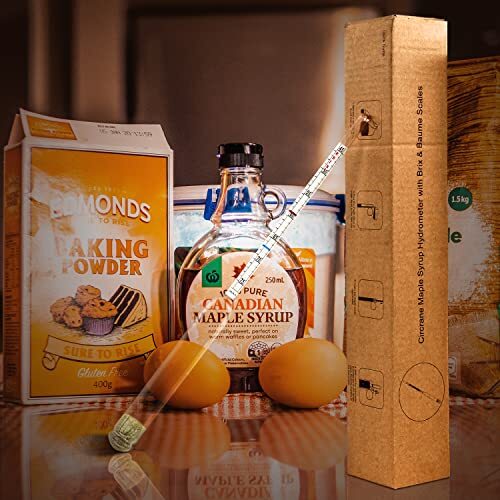 Maple Syrup Hydrometer with BRIX & Baume Scales Density Meter for Sugar ...