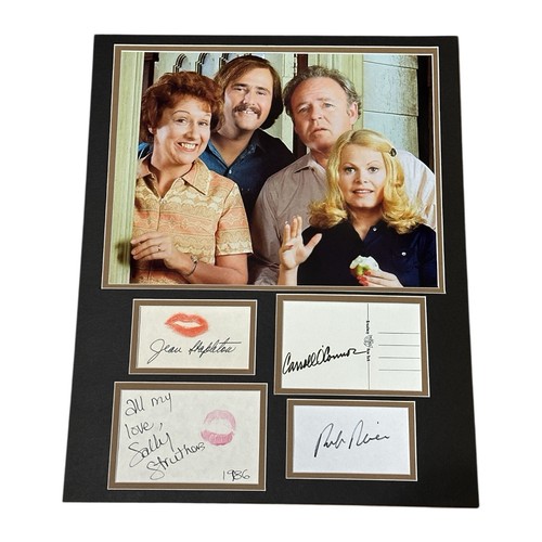 All In The Family Autograph Index Card & Photo Display! Signed x4! Rob ...