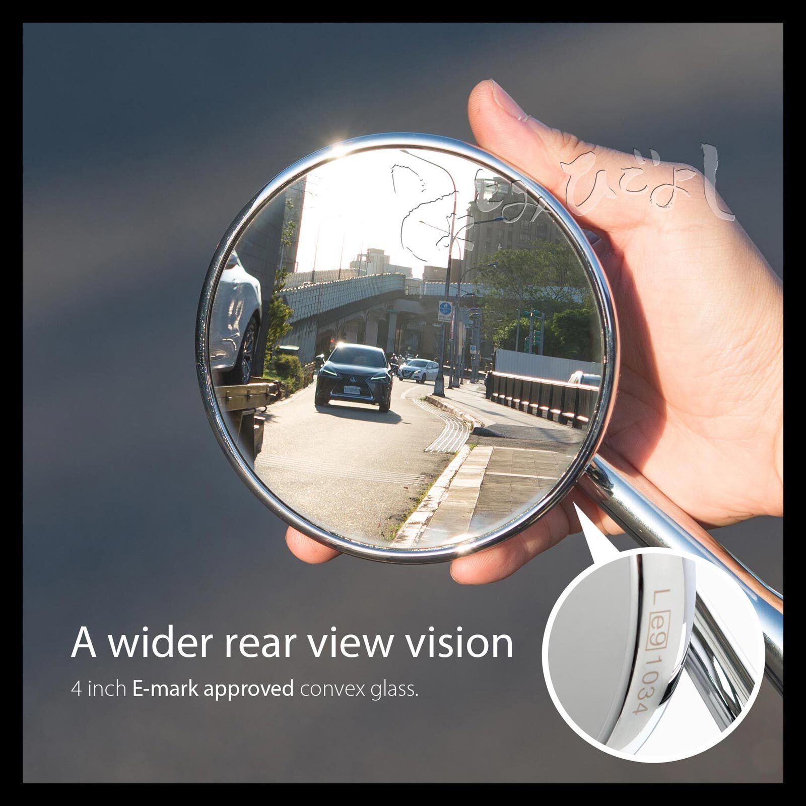 Pair chrome motorbike mirrors Retro M10 1.5 pitch compatible for BMW | eBay