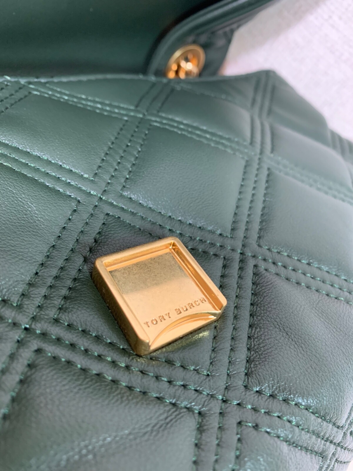 NEW Tory Burch Soft Fleming Sycamore Green Convertible Shoulder Bag ...