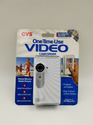 CVS One Time Use Video Camcorder Camera NIP | eBay