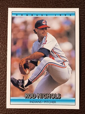 ROD NICHOLS INDIANS 1992 DONRUSS BASEBALL CARD #194 | eBay