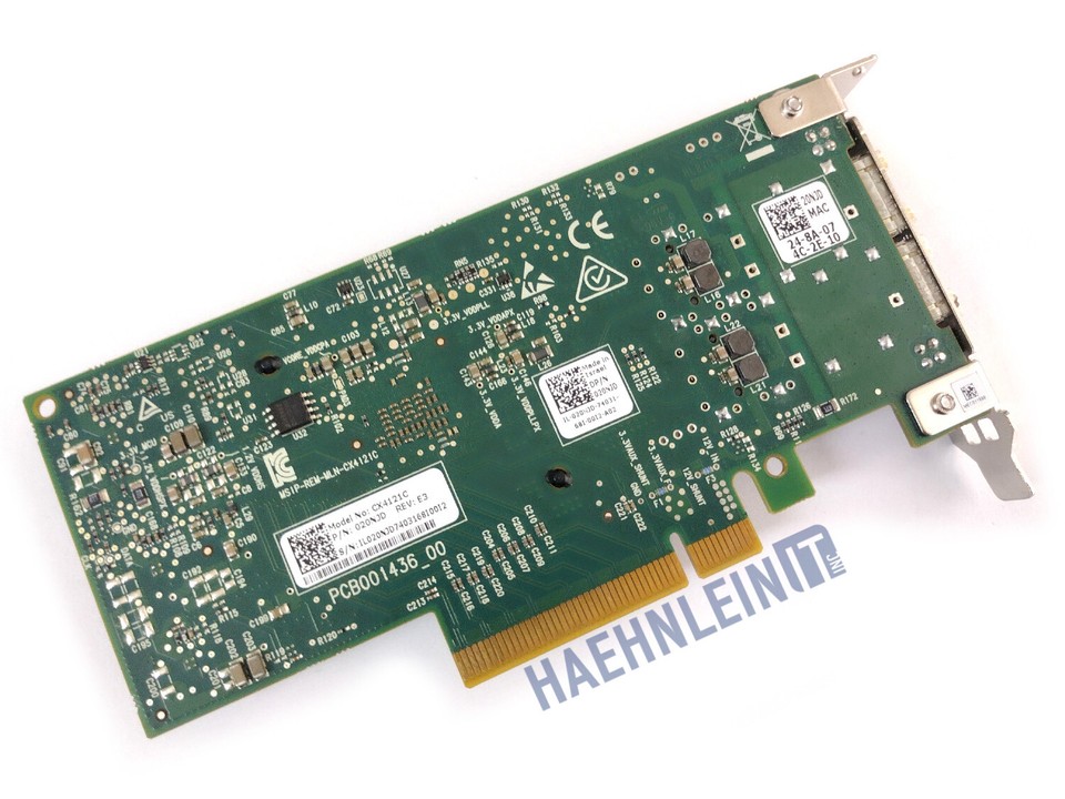 Dell Mellanox CX4121C 25GBe SFP28 Dual Port Server Adapter ConnectX-4 ...