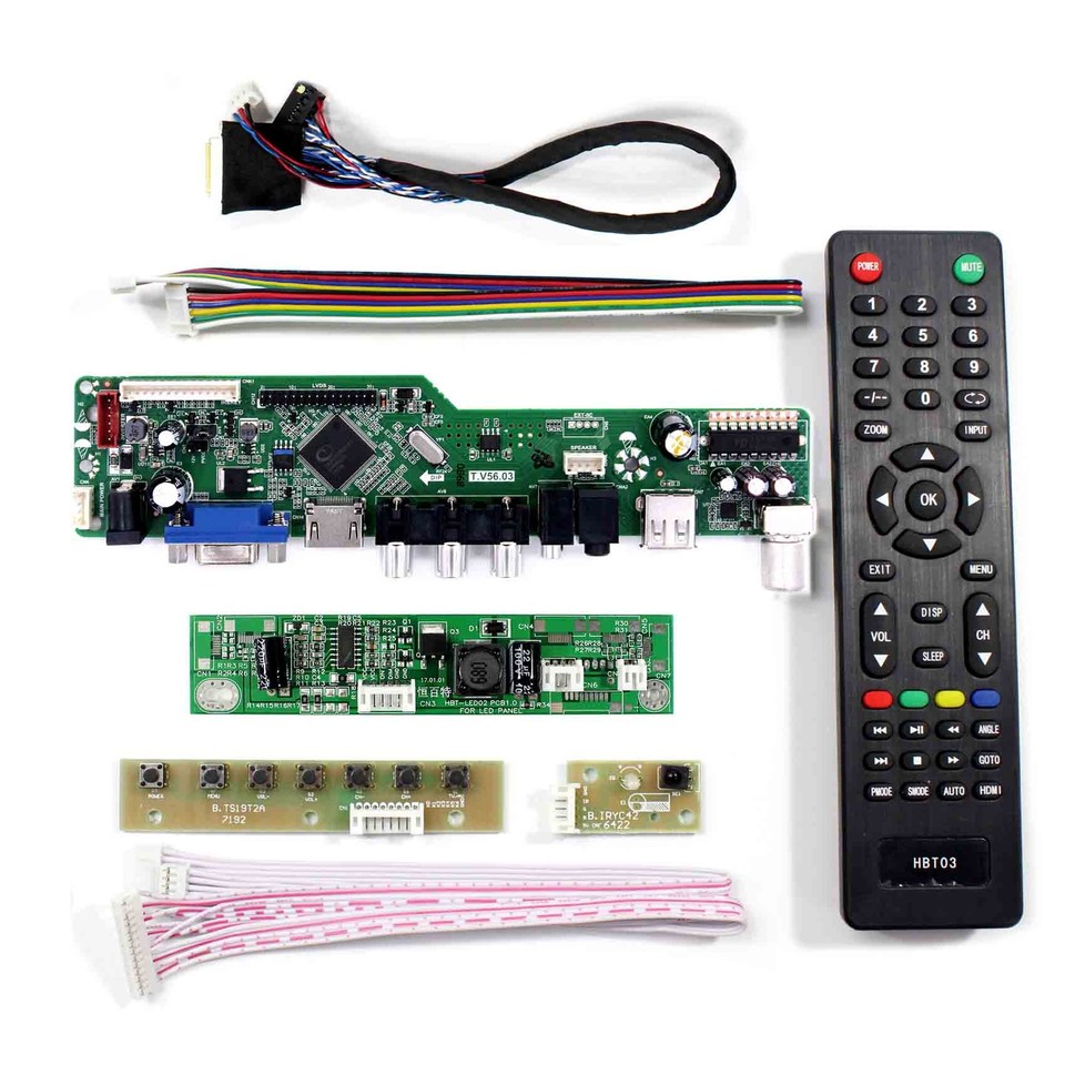 HD VGA AV USB LCD Controller For 9.7" LP097X02-SLA5 LP097X02-SLQE ...
