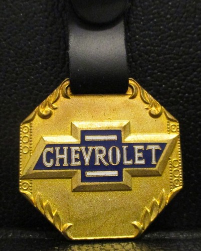 Chevrolet Trademark Logo Pioneer Dist Co Marietta Ohio Pocket Watch Fob ...