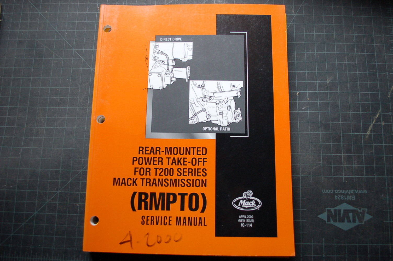 MACK TRUCKS Rear Mounted PTO T200 Series Service Repair Manual book ...