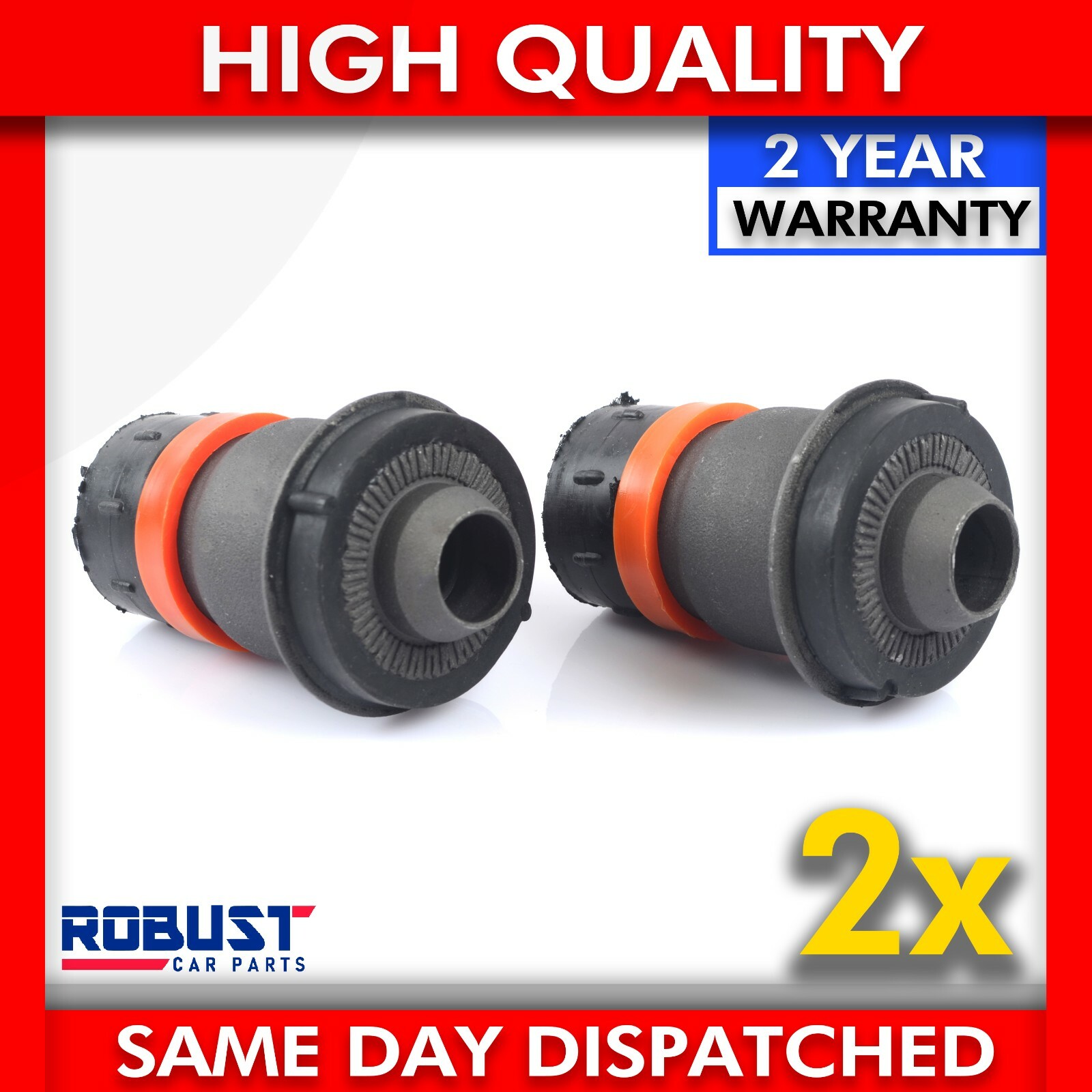 2X FOR NISSAN MICRA MK3 MICRA C NOTE TIIDA FRONT SUBFRAME REAR BUSH ...