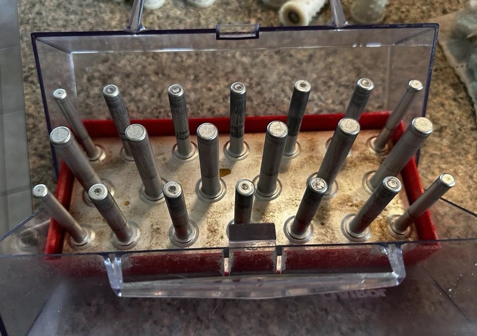 Vtg Clairol Style Setter C-20 S-Z Wax Core Hot Rollers Hair Curlers Red ...