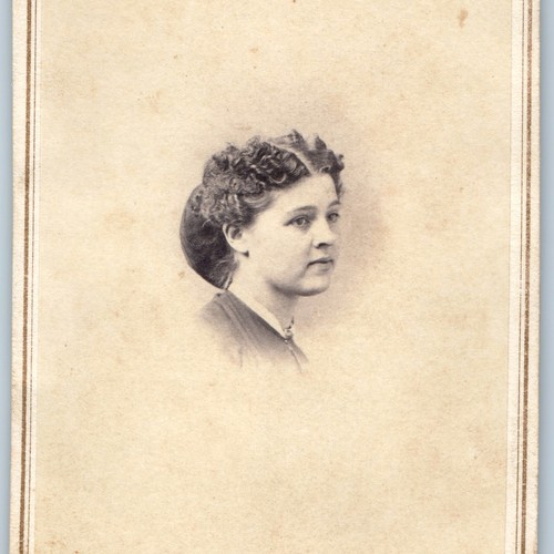 ID'd c1860s Norwalk CT CDV Photo Card Lady Mary White Whitney ...