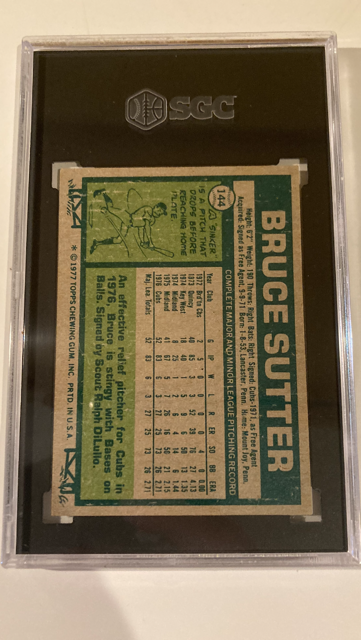 1977 Topps #144 Bruce Sutter ROOKIE SGC 5 EX | eBay