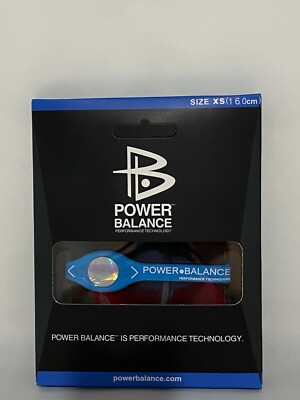 Power Balance Band - Lt Blue with White words - Size Small | eBay