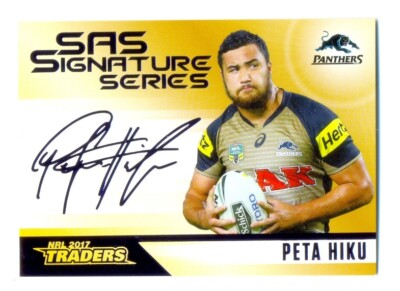 2017 NRL Traders SAS GOLD Signature Series SASG 11/18 - Peta Hiku ...