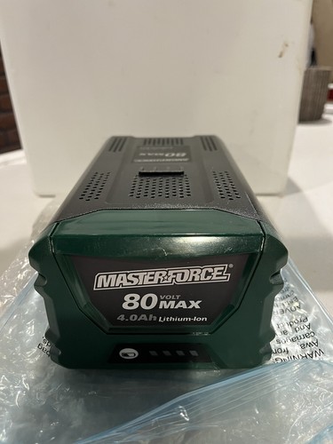 Masterforce 80V Lithium ion 4.0Ah Battery - Compatible with Greenworks ...