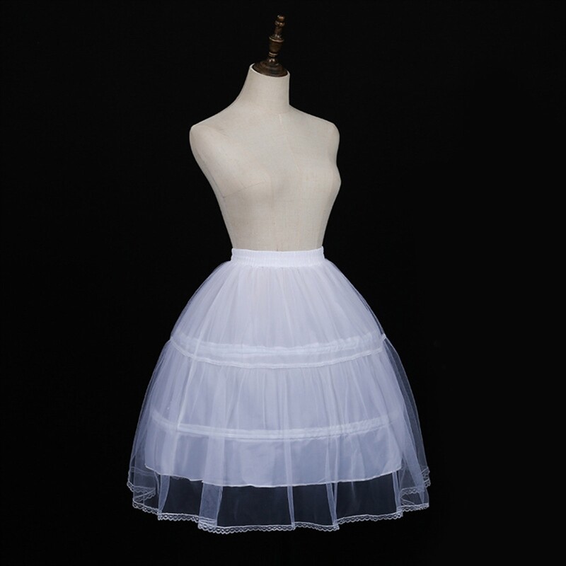 Crinoline Underskirt Petticoat Cage White Half Slips for Women Ball ...