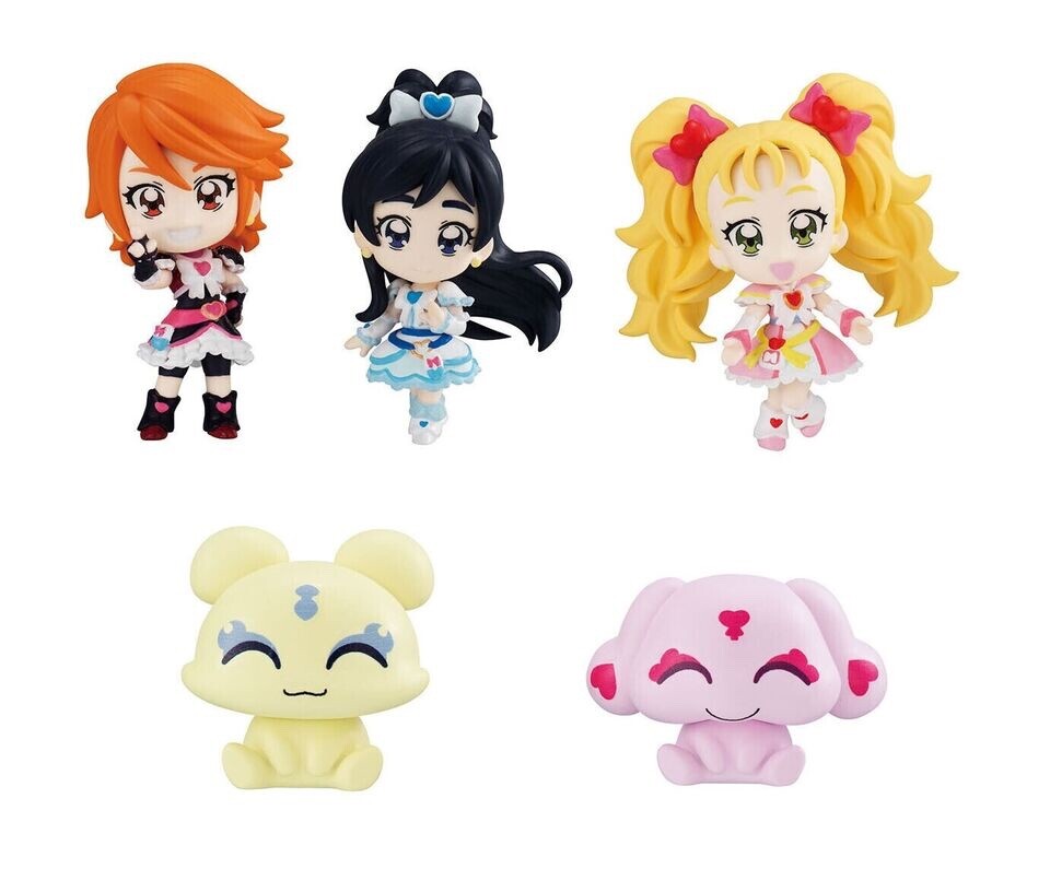 BANDAI Precure Max Heart pretty cure 5 Figure Collection 20th Memorial ...