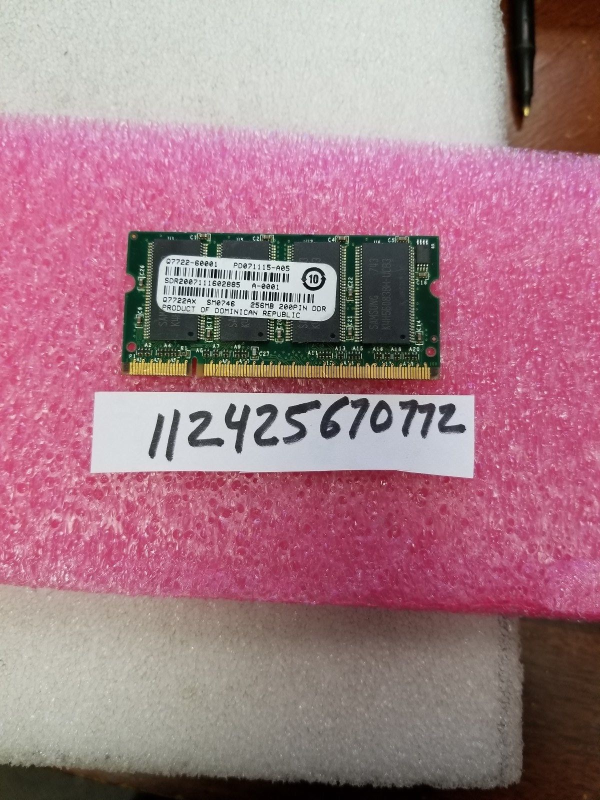 256MB DDR DDR1 PC 2700 333 200PIN NON-ECC M9040 M9050 RAM MEMORY FOR ...