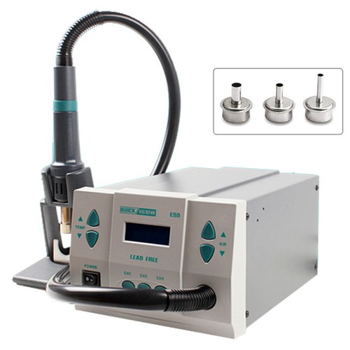 New QUICK 861DW Hot Air Rework Station Phone PCB BGA Hot Air Soldering ...