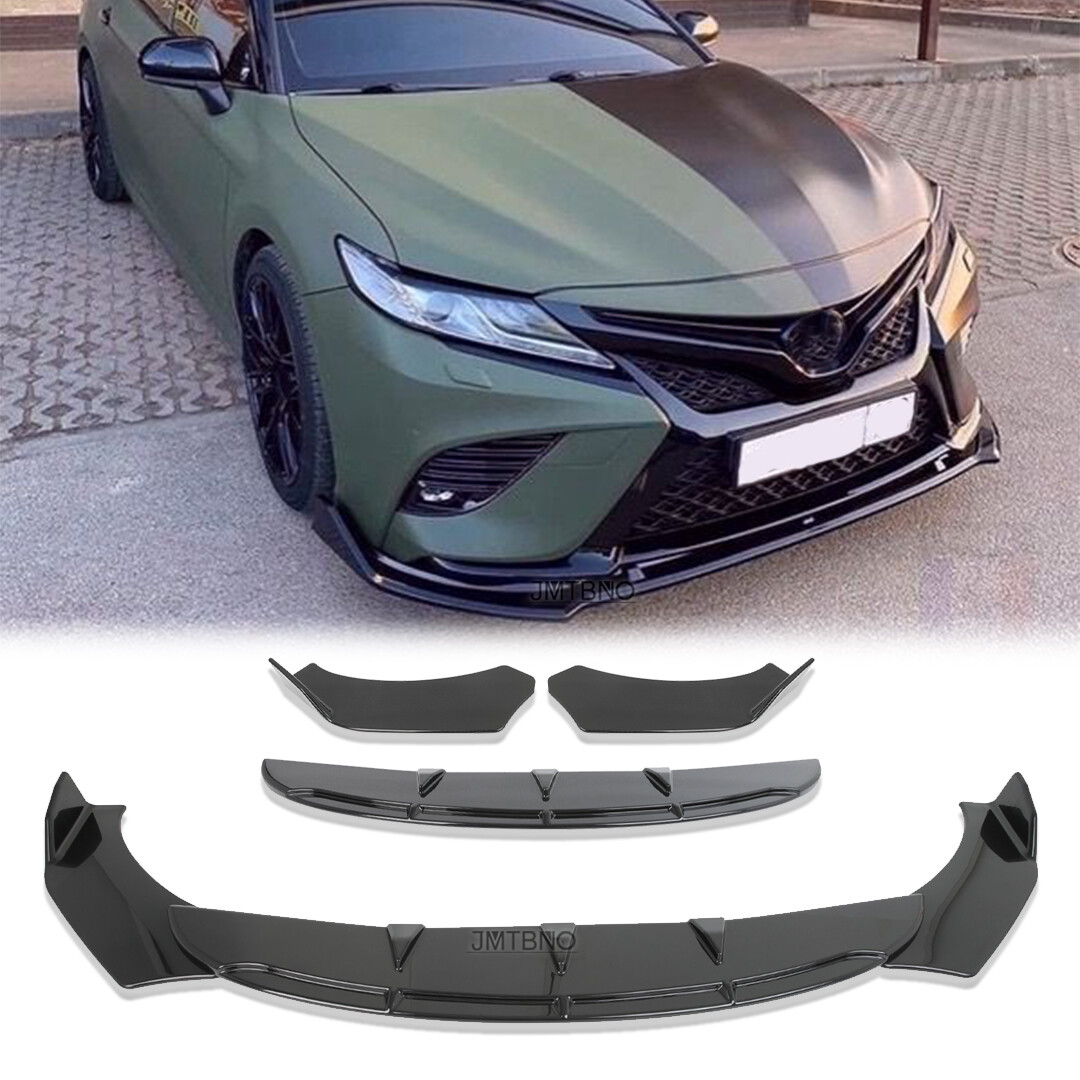 Front Bumper Lip Spoiler Splitter Body Kit ABS For Toyota Camry 2018 ...