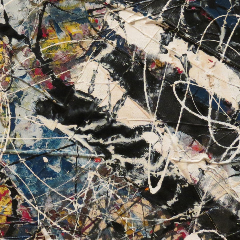 40W"x30H" NUMBER 17A (DETAIL) 1948 by JACKSON POLLOCK - DRIP CHOICES of ...