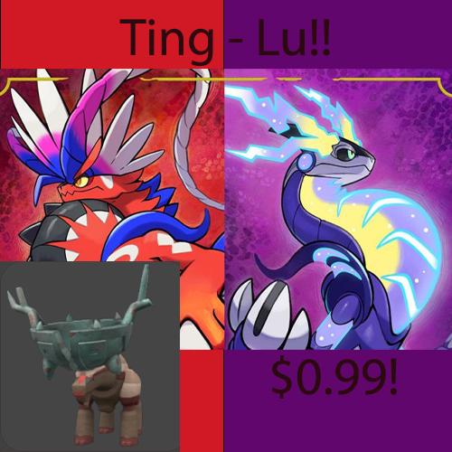 Pokemon Scarlet & Violet Ting - Lu!! | eBay