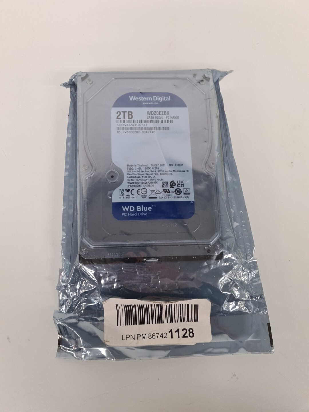 *NEVER USED* Western Digital Blue 2TB 3.5" Class SATAII Hard Drive ...