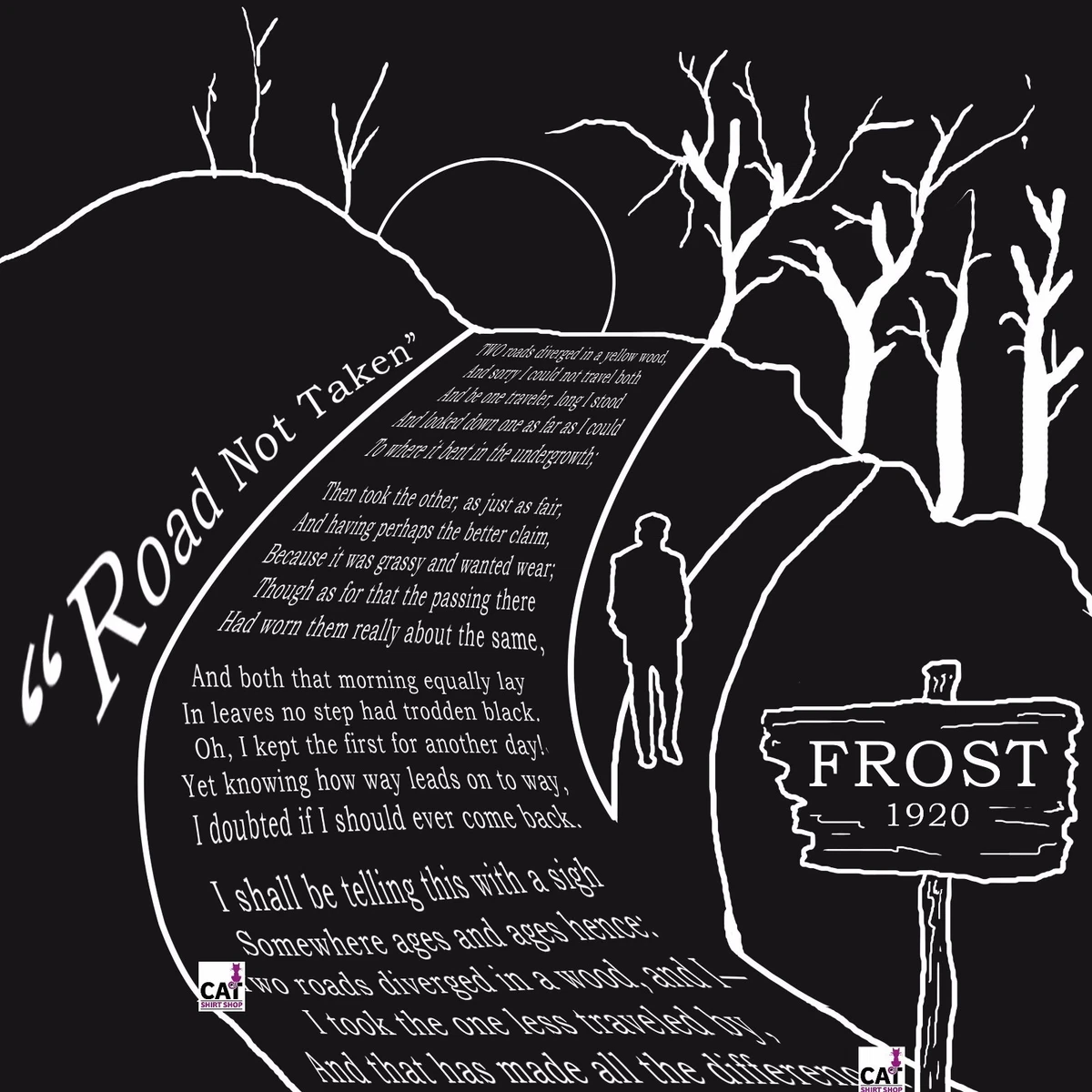 Robert Frost The Road Not Taken Tattoo