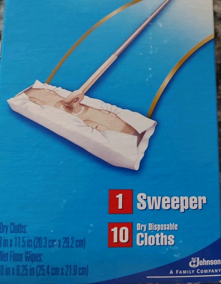 Pledge GRAB IT Sweeper with 10 Dry Cloths and 2 Wet Floor Wipes ...