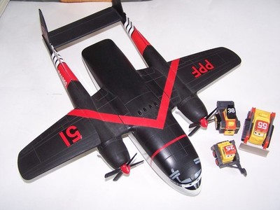 DISNEY PIXAR PLANE FIRE AND RESCUE PPF 51 CABBIE TRANSPORT 16” with 3 ...