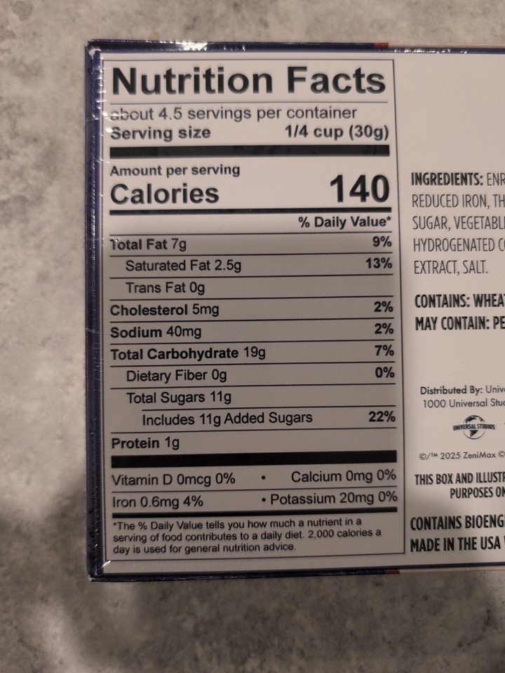 Universal Halloween Horror Nights HHN Fallout Sugar Bombs Cereal Fresh ...