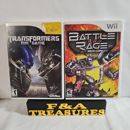 Lot Of 2 Wii Games Transformers: The Game & Battle Rage Mech Conflict ...