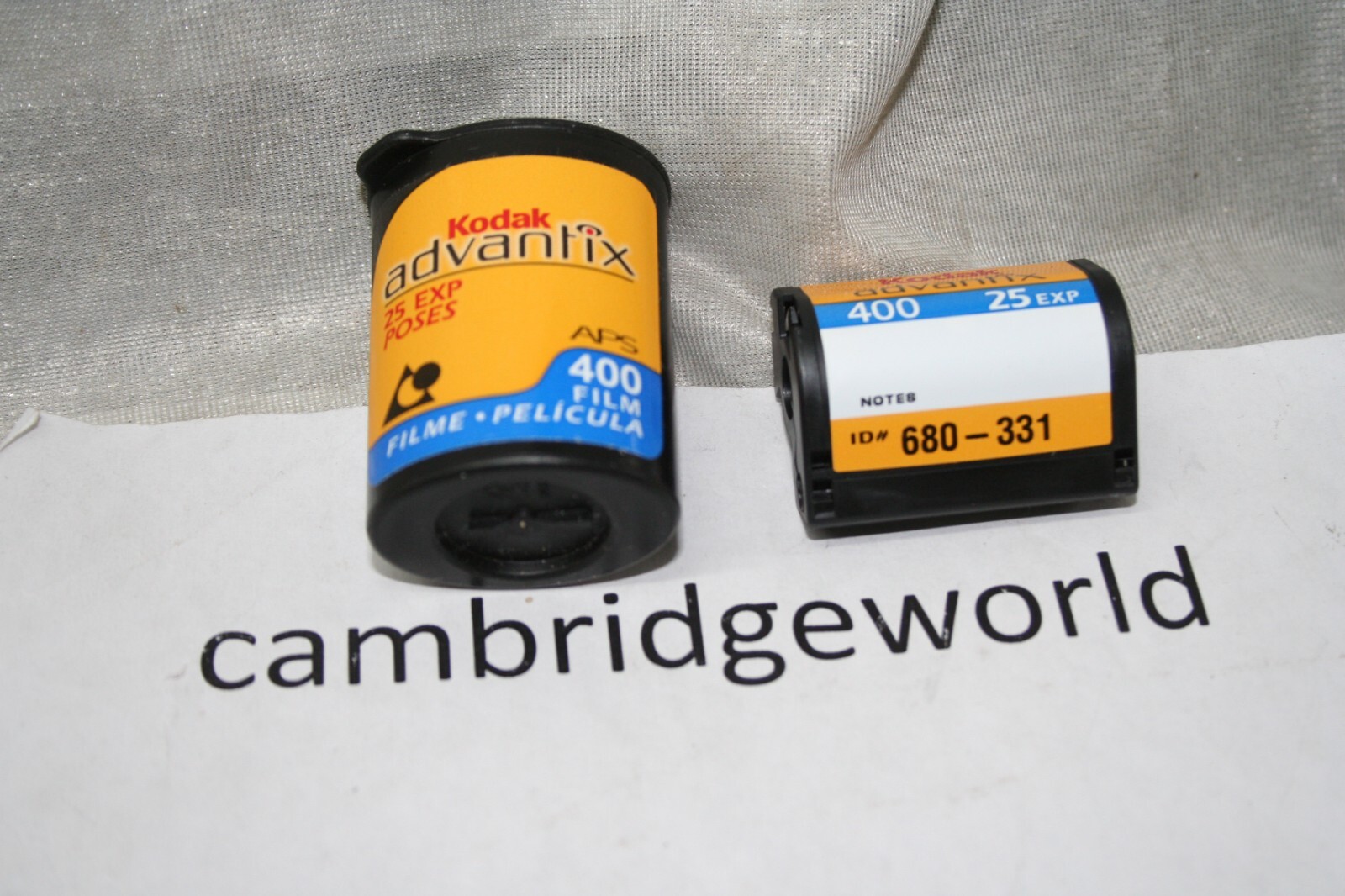 APS ADVANCED PHOTO SYSTEM ADVANTIX FILM ISO ASA 400 25 EXPOSURE by ...