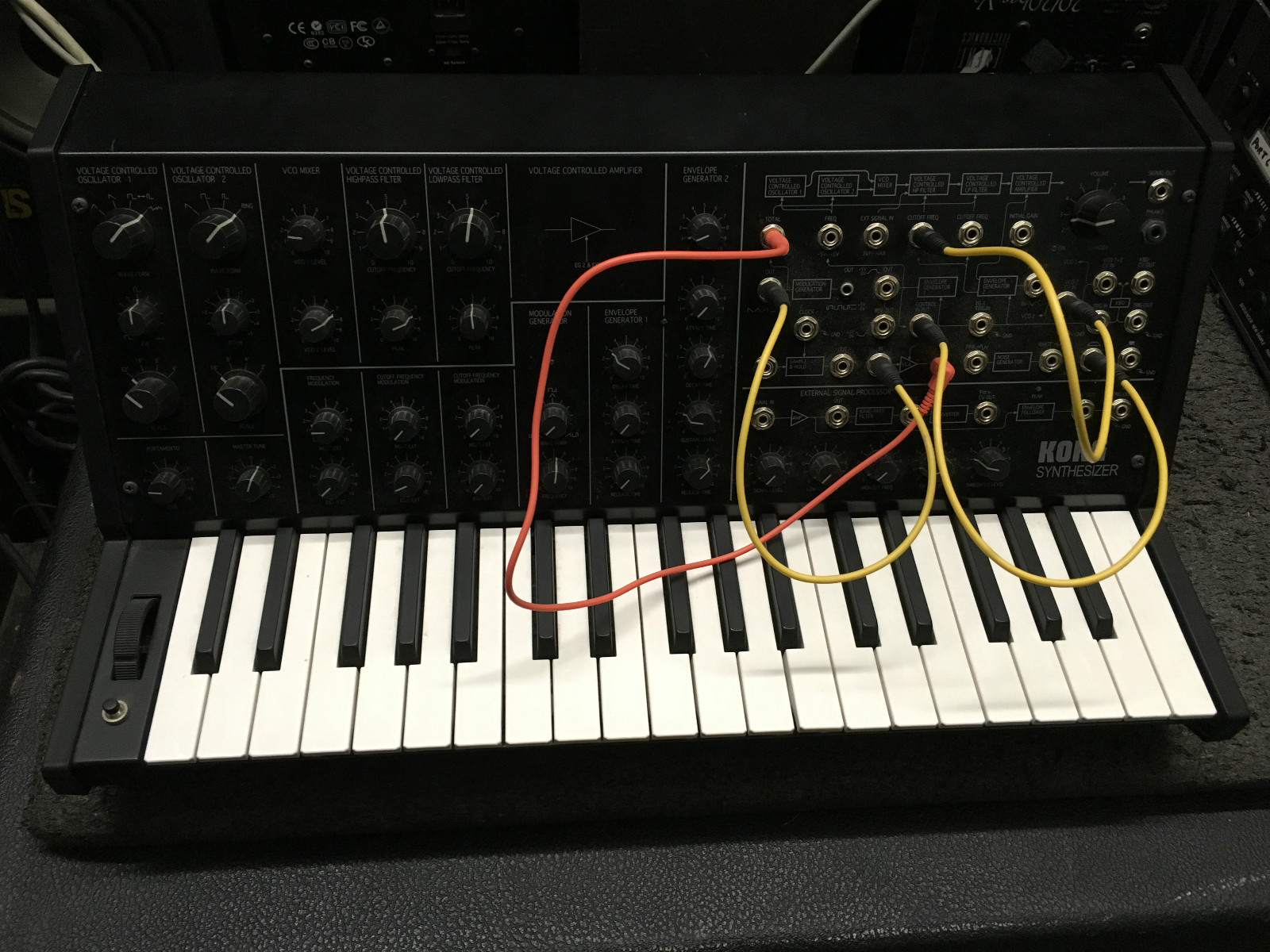 Korg MS-20 MINI MS20 Analog 37 key KEYBOARD MONOPHONIC SYNTH used ...