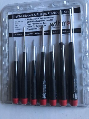 Wiha Precision Slotted & Phillips Screwdrivers & Pliers Set - 7 Pieces ...