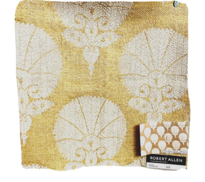 Robert Allen Designer Upholstery Fabric Sample Textured Beige Brown 17 ...