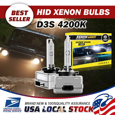 2X D3S/D3C/D3R HID Xenon Bulb Replace Factory HID Headlight Pair 4200K ...