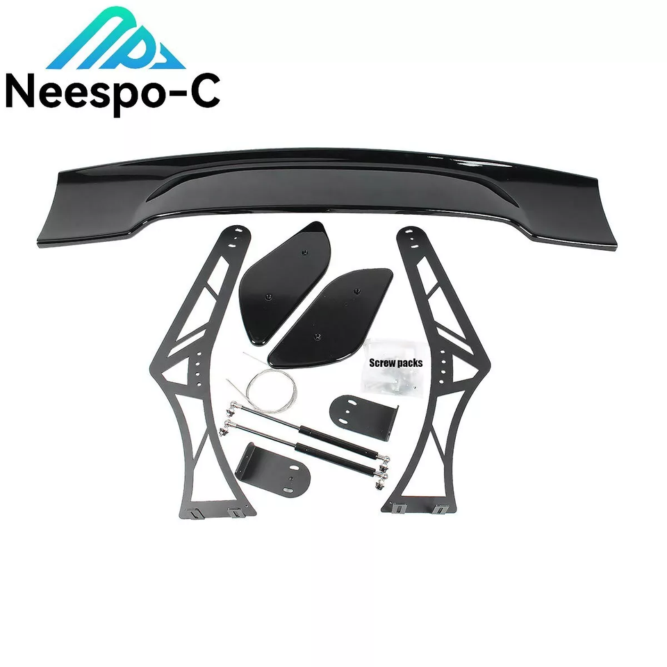 ADJUSTABLE GT RACING SPOILER WING CHASSIS MOUNT KIT FIT FOR JAGUAR S ...