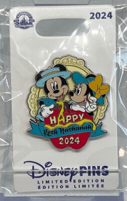 Disney 2024 Happy Rosh Hashanah Mickey and Minnie LE 2500 Pin | eBay