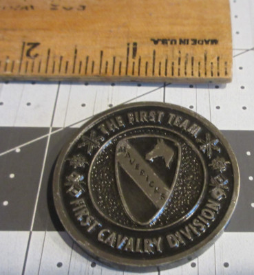 First Cavalry Division First Team Mavericks Fort Hood Tx Challenge Coin ...
