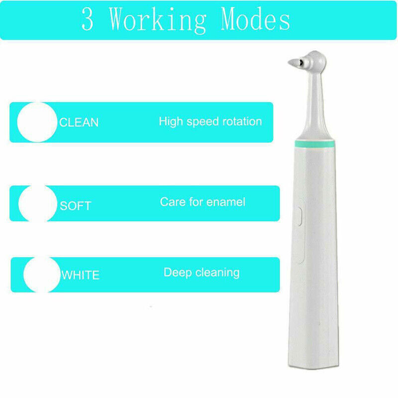 Electric Tooth Polisher Teeth Whitening Stain Plaque Eraser Tartar ...