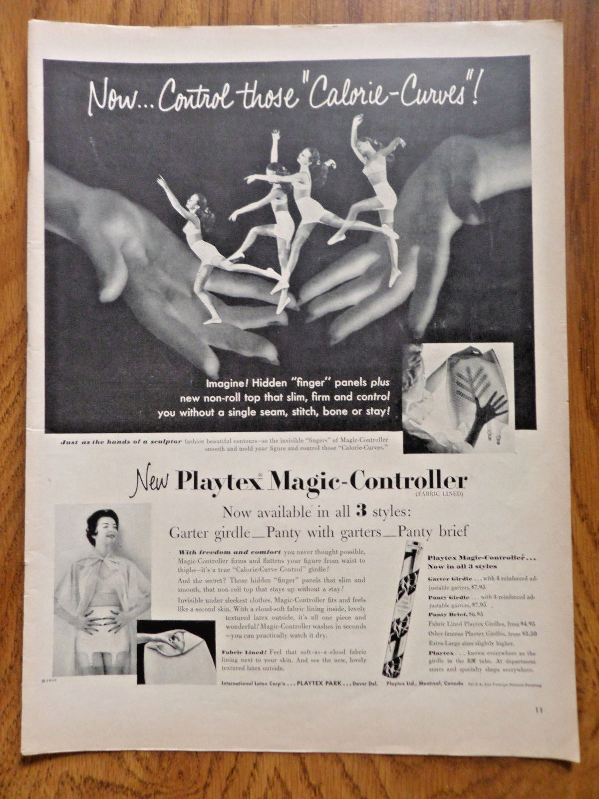 1953 Playtex Magic Controller Panty Girdle Ad | eBay