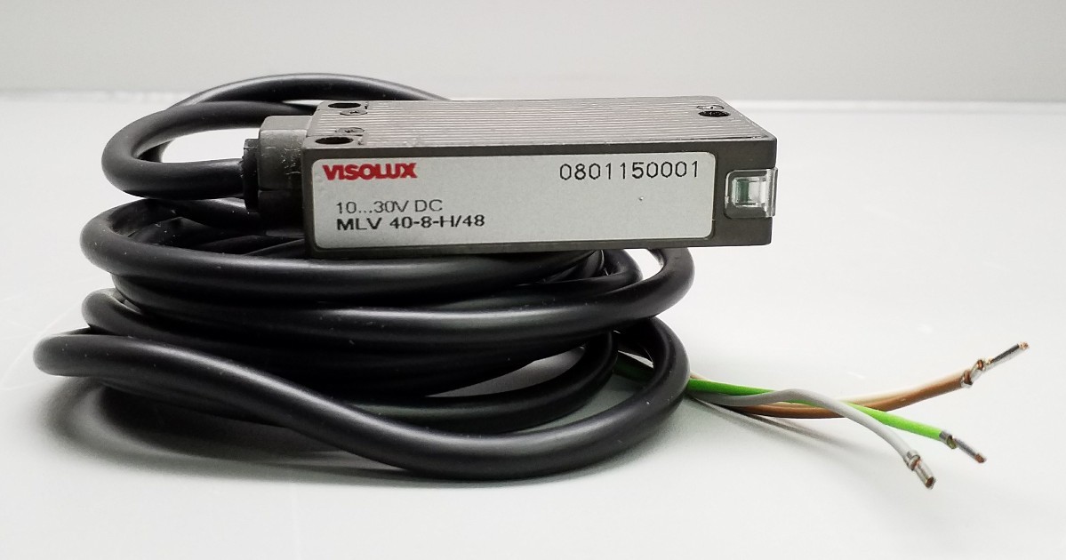 NEW VISOLUX MLV40-8-H/48 REFLECTION LIGHT SCANNER WITH BACKGROUND ...