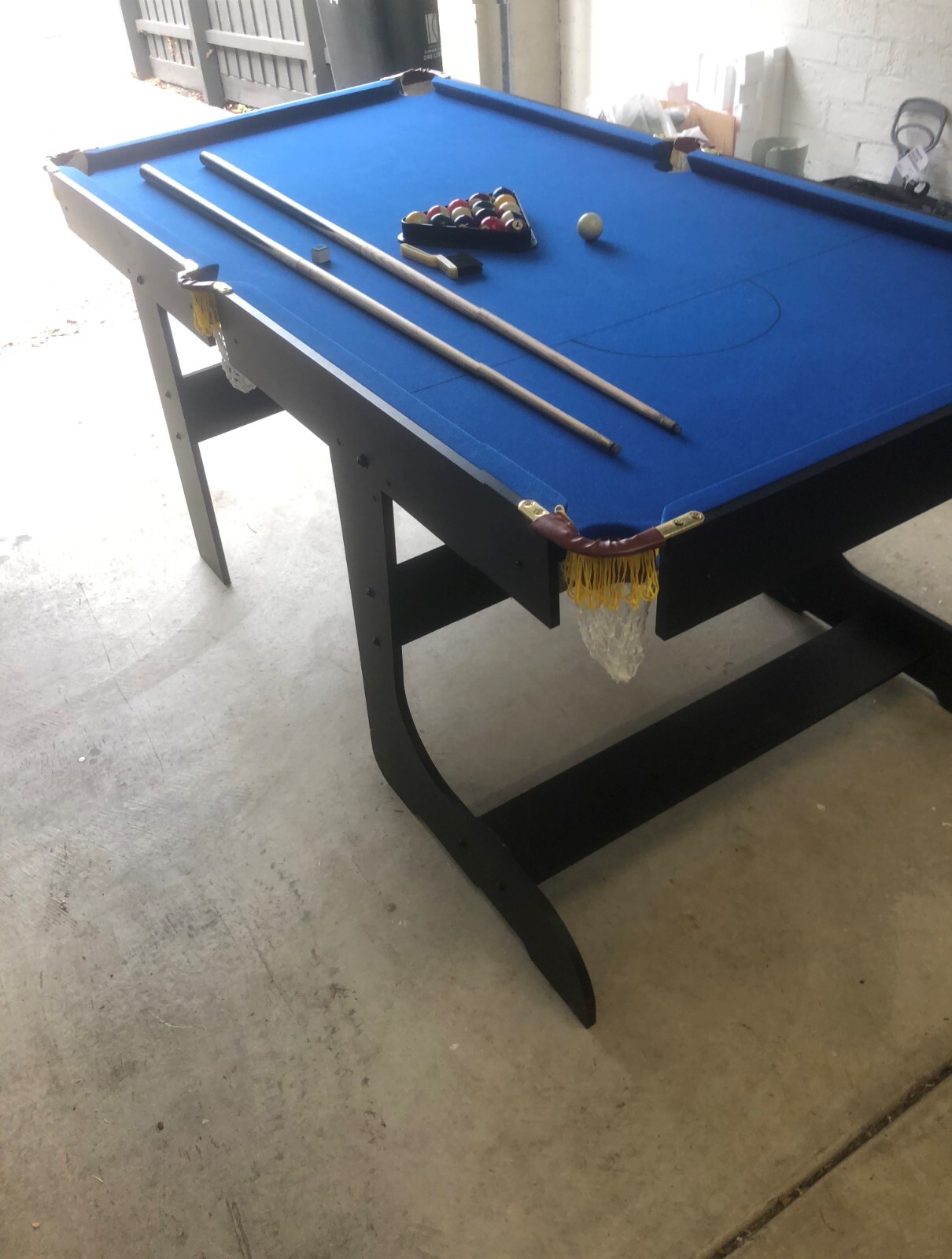 6 foot foldable pool table [BLUE] | eBay