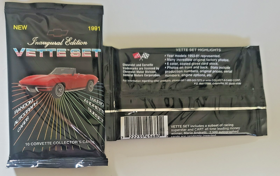 Corvette 1991 VETTE SET Cards Inaugural Edition Factory Sealed Box (36 ...