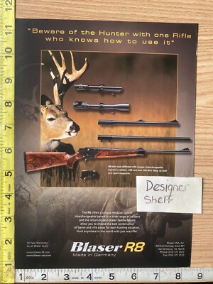 Blaser R8 .458 & .300 Model Rifle Guns 2012 Print Advertisement | eBay
