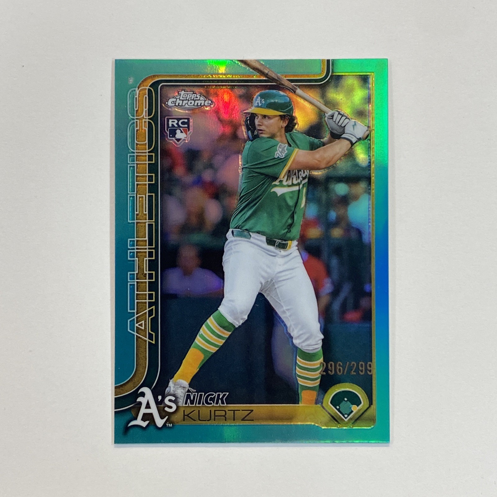 Nick Kurtz 2025 Topps Chrome Update #USC178 Teal Refractor /299 Price ...
