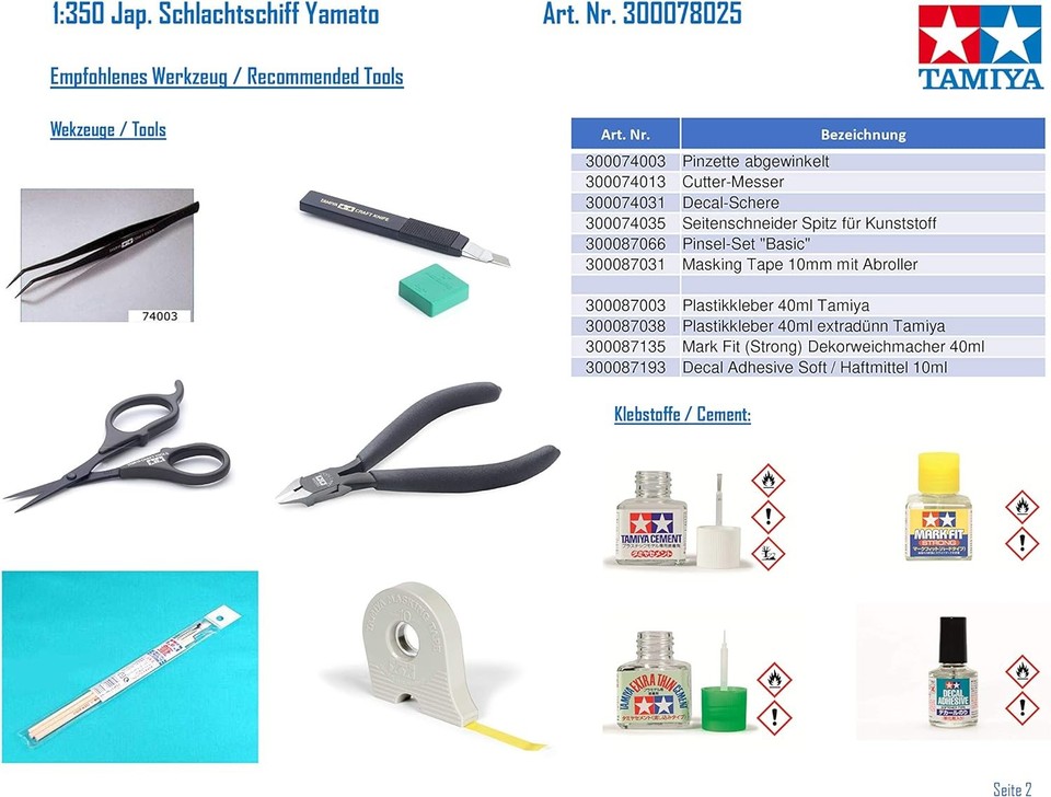 Tamiya 78025 Japanese Battleship Yamato Model Kit | eBay