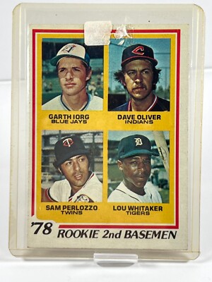 1978 Topps - Rookie 2nd Basemen #704 Lou Whitaker, Garth Iorg, Sam ...