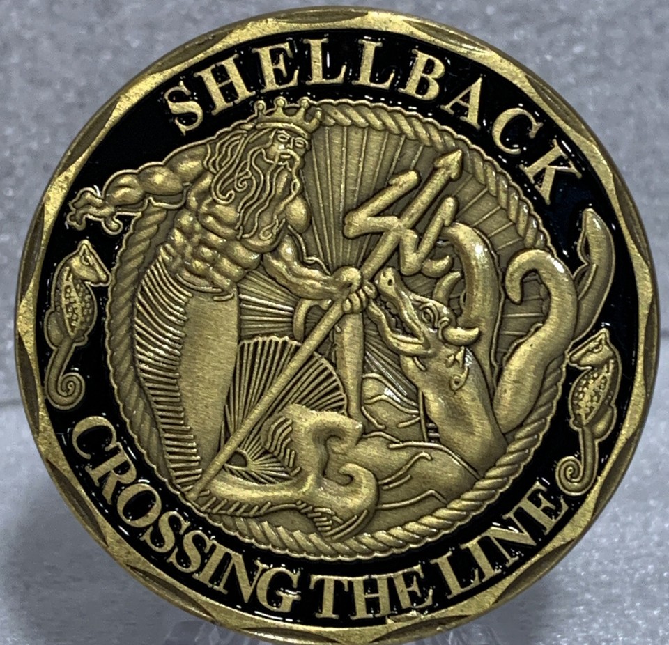 * US Navy Challenge Coin, Shellback US Navy Values Challenge ...