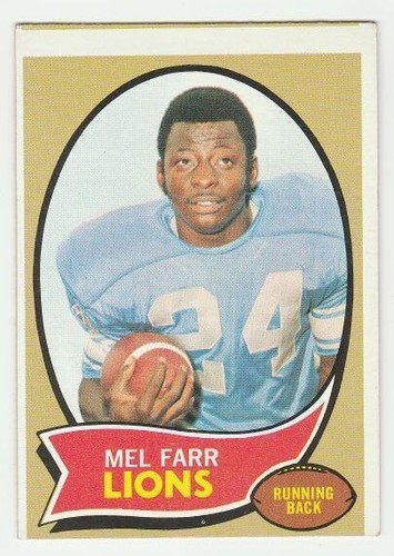 1970 Mel Farr Topps 52 Detroit Lions Football Card | eBay